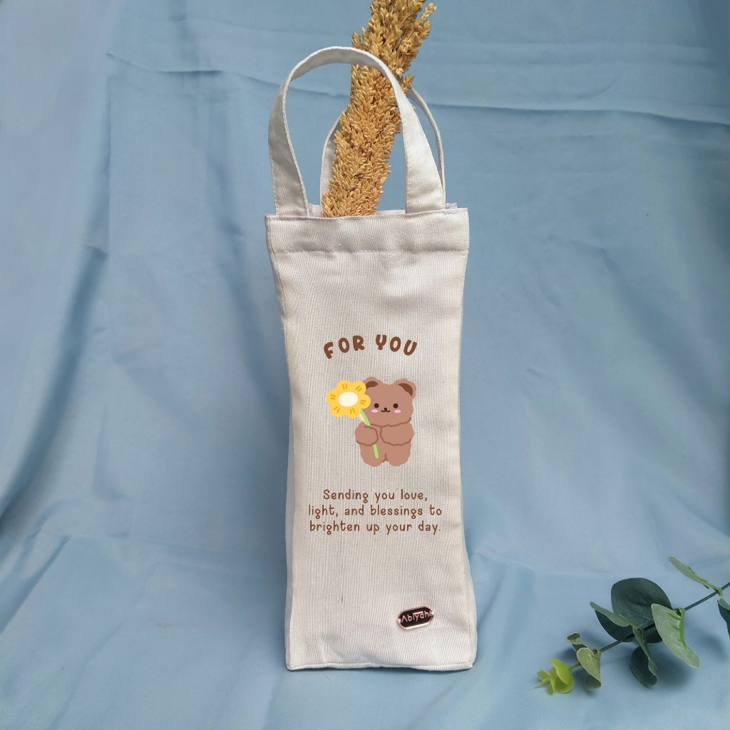 Jual ABIYAH - Tas Tumbler / Tas Botol Minum Ukuran 12 x 12 x 35 untuk 2 ...