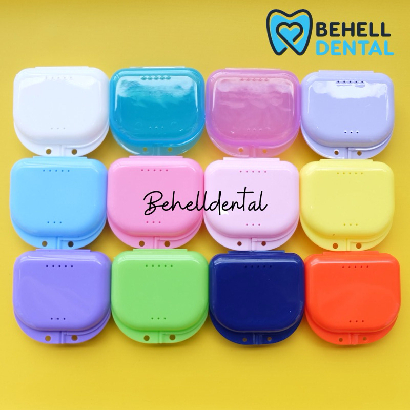 Jual PREMIUM KOTAK RETAINER TRAINER GIGI DENGAN LUBANG / BOX PROTESA ...