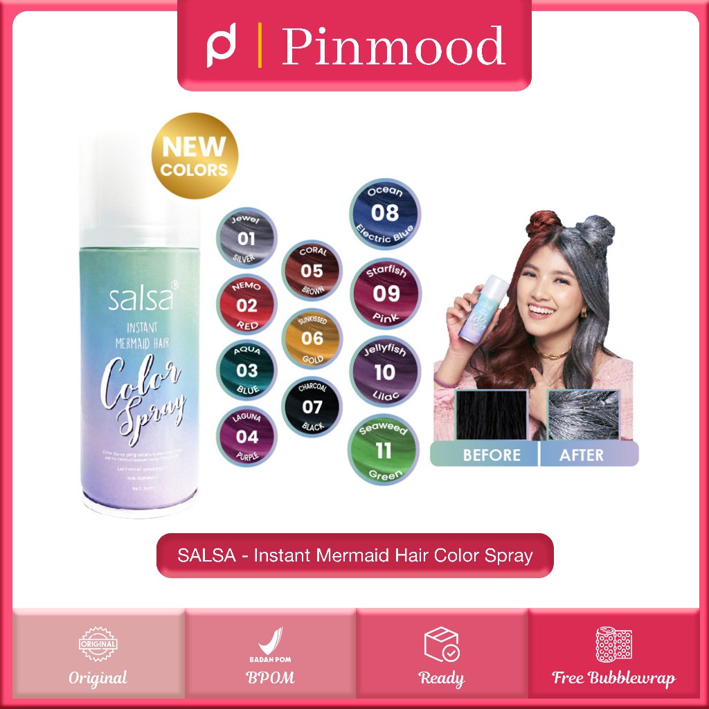 Jual SALSA - INSTANT MERMAID HAIR COLOR SPRAY ( 80 ml ) - Semir Rambut ...