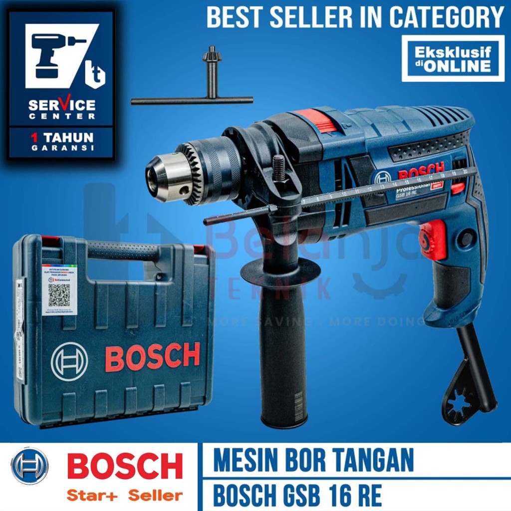 Jual Bosch Mesin Bor Beton GSB 16 RE 750 Watt Rotary Hammer GSB16 RE | Shopee Indonesia