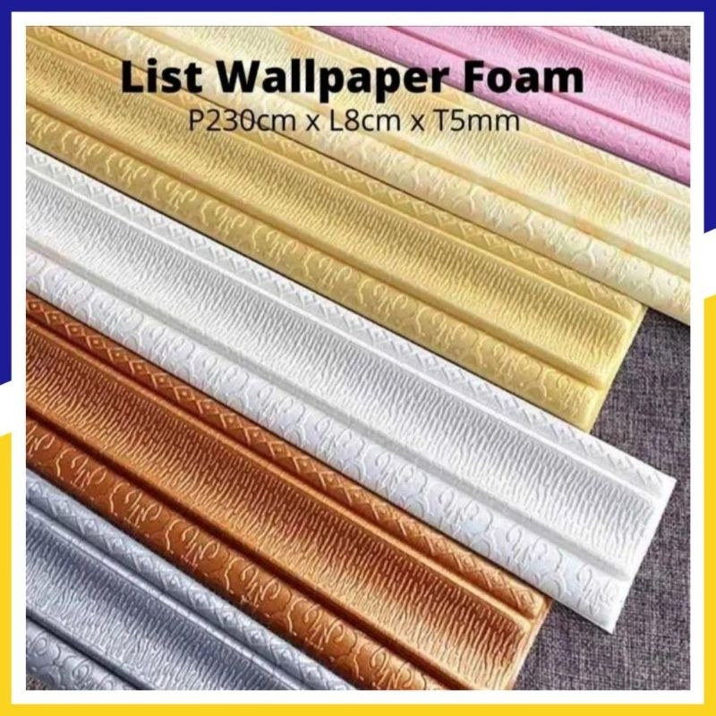 Jual Wall Border List Border Foam Border List Wallpaper Plafon Stiker ...