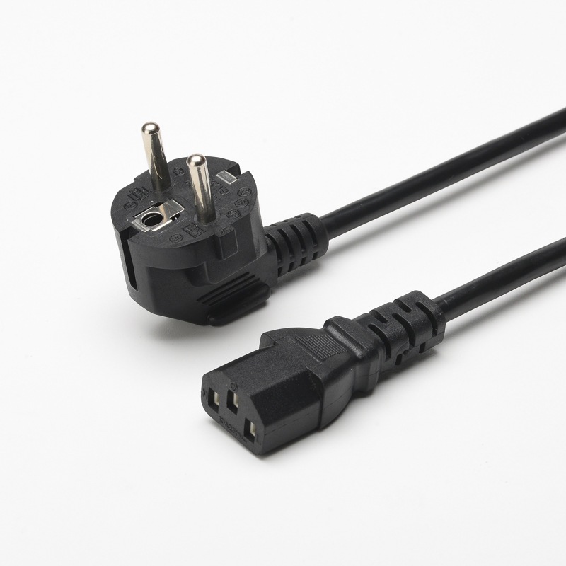 Jual Kabel daya tiga colokan 0,75 persegi 1,5 meter standar Eropa Kabel ...