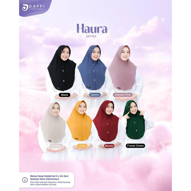 Jual hijab instan new haura by daffi series | Shopee Indonesia