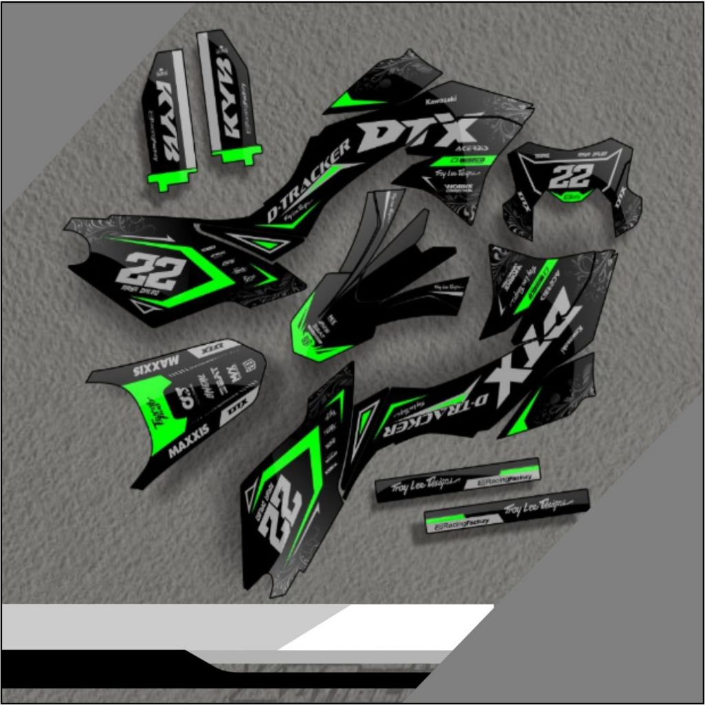 Jual DECAL STIKER KLX - KLX S/OLD GORDON FULL BODY BISA DESAIN SENDIRI ...