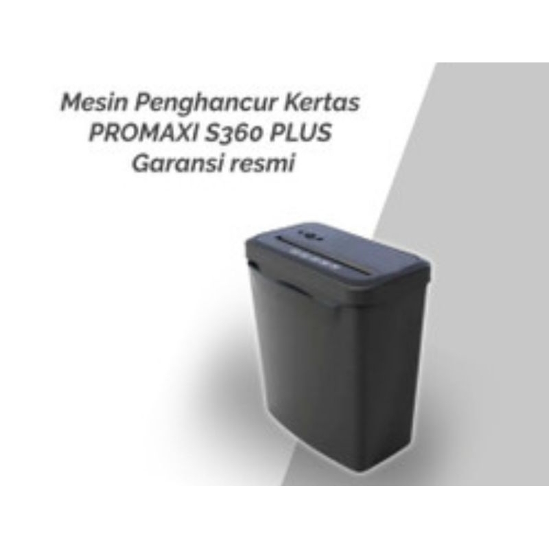 Jual Promaxi S360 PLUS paper shredder - mesin penghancur kertas cross ...