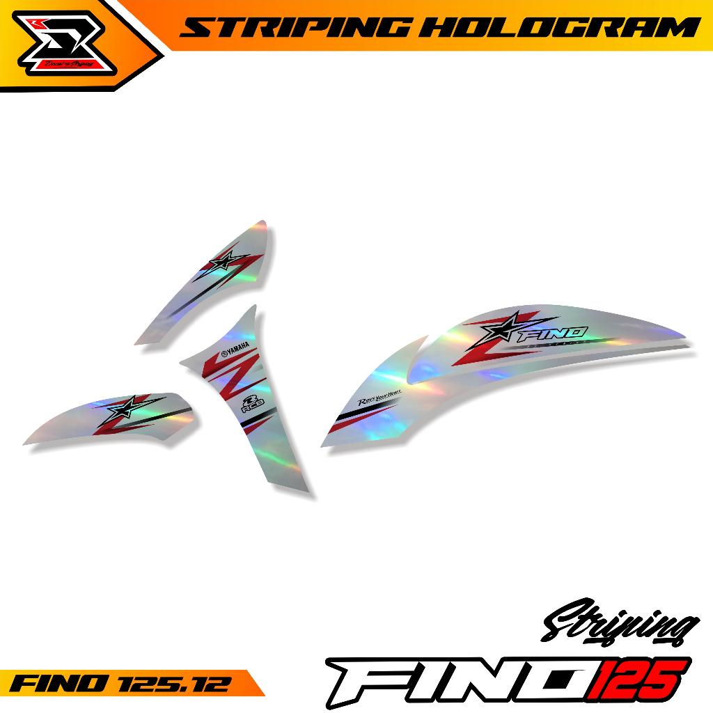 Jual Sticker Striping Yamaha FINO FI NEW 125 Aksesoris Sepeda Motor ...