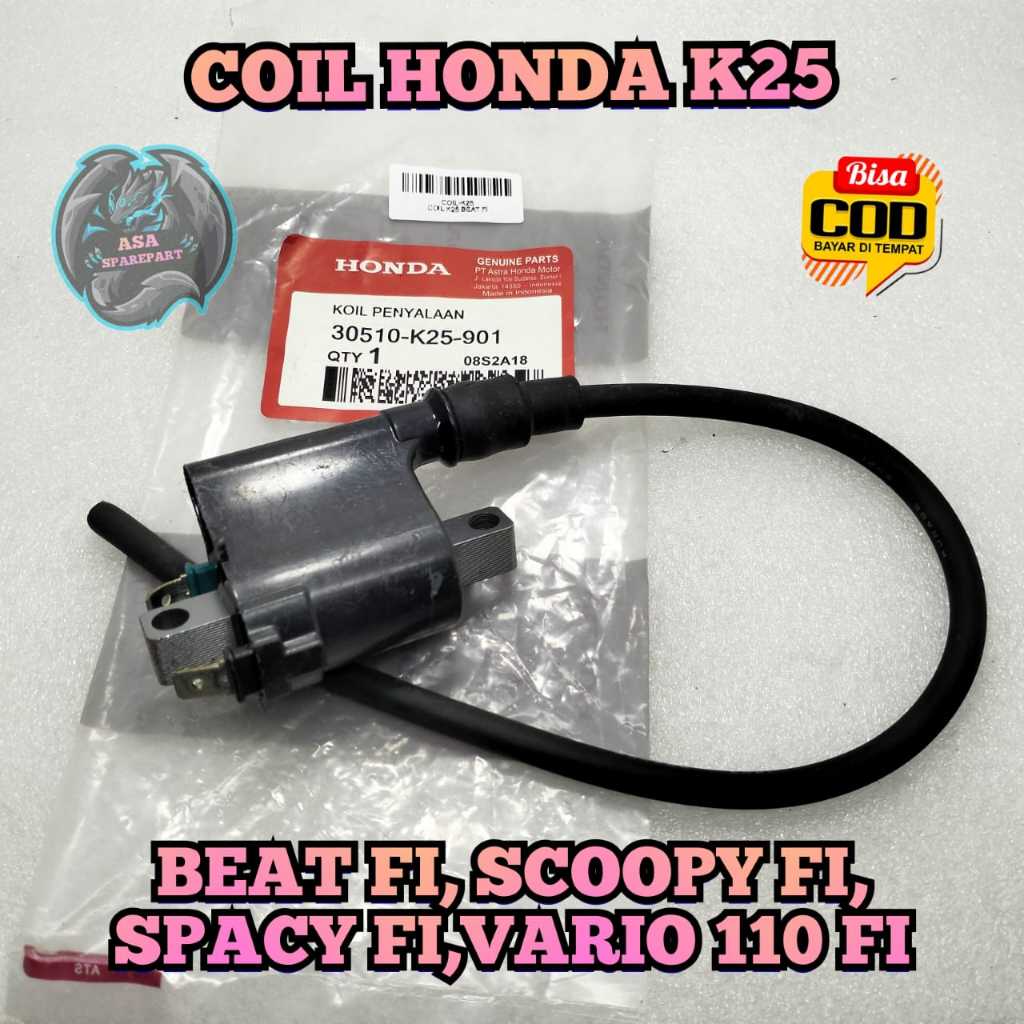 Jual COIL K25 MOTOR HONDA BEAT FI Stater kasar , SCOOPY FI , SPACY FI ...