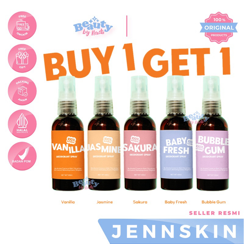 Jual BEAUTYBY.NADS | BUY1GET1 JENNSKIN NATURAL DEODORANT SPRAY DEO ...