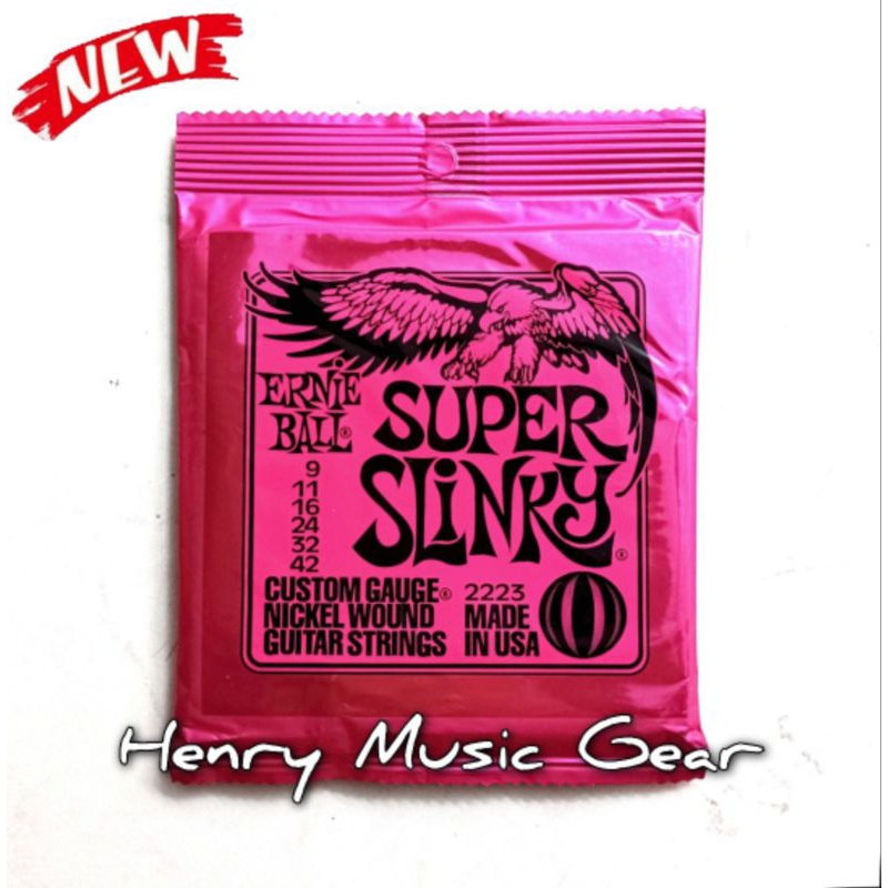 Jual Senar Gitar Elektrik Ernie Ball Super Slinky 2223 Ukuran 009 NEW | Shopee Indonesia