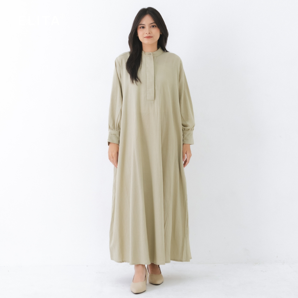Jual ELITA ANGGAR Dress Linen Pakaian Wanita | Shopee Indonesia