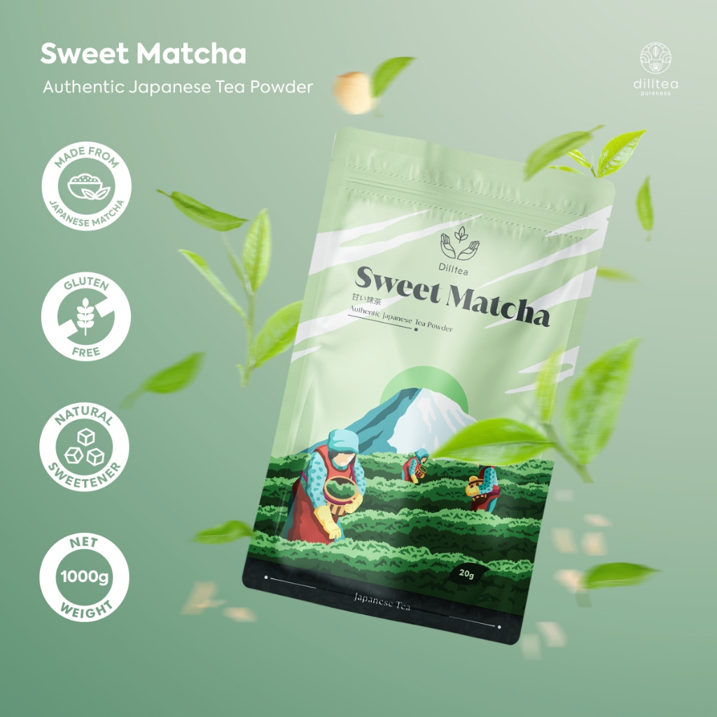 Jual DILLTEA Sweet Matcha Powder sachet 20 gram. | Shopee Indonesia