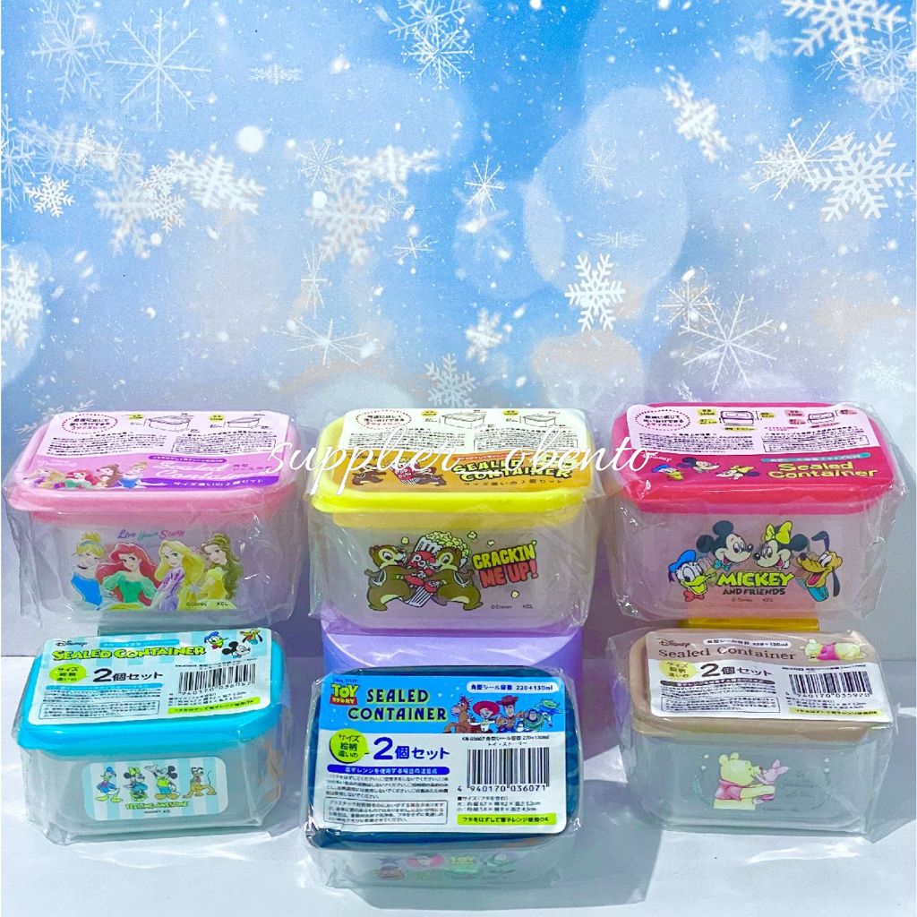 Jual [Seria] Disney Lunch Box Snack Box Disney Sealed Container Bento ...