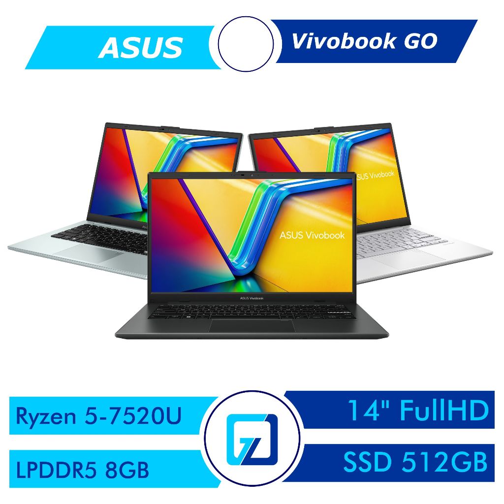 Jual Asus Vivobook Go 14 E1404FA AMD Ryzen 5 7520U 8GB/16GB 512GB SSD ...