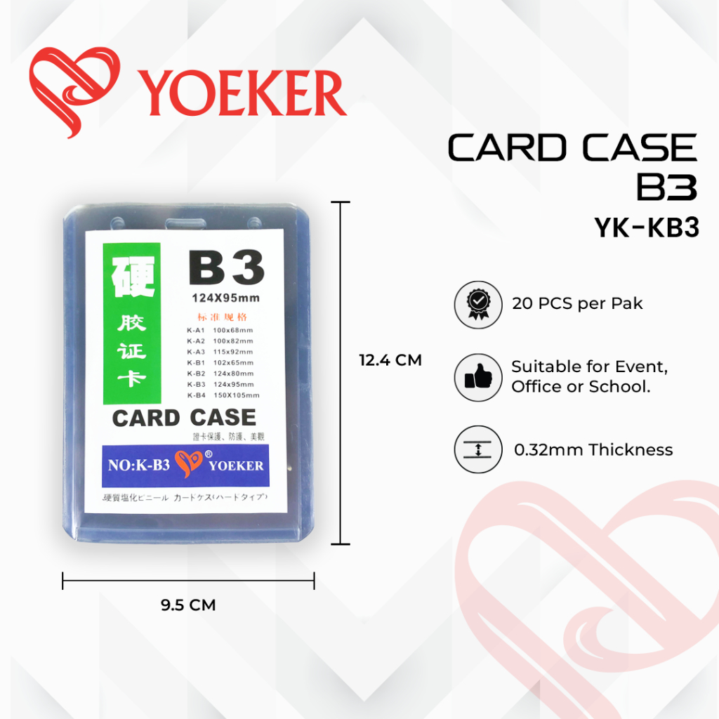 Jual (20 PCS) Card Case B3 Plastik ID Panitia Yoeker | Shopee Indonesia