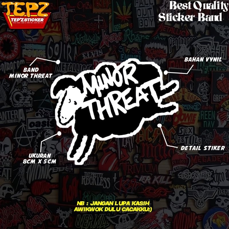 Jual STIKER STICKER (BAND MINOR THREAT) STIKER BAND|STIKER METAL|STIKER ...