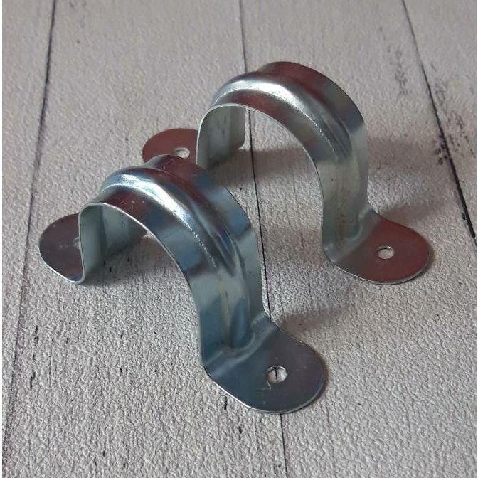 Jual Klem Pipa / Klem Omega Plat Besi Seng - 1" | Shopee Indonesia
