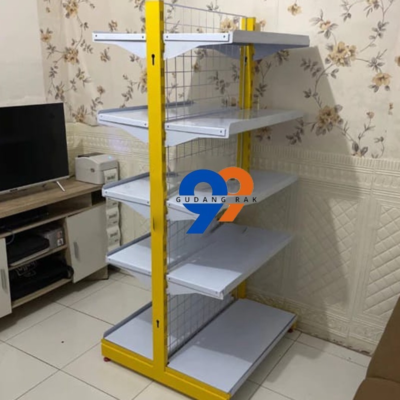 Jual Rak Minimarket Double Rak Gondola Double T150 Bisa Reques Warna di ...