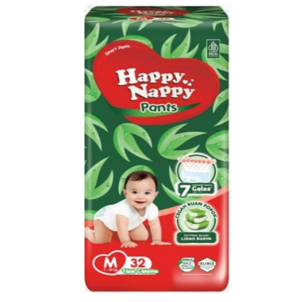 Jual Happy Nappy Pants Popok Celana S40/M32 / L28 / XL24 (Kemasan BARU ...