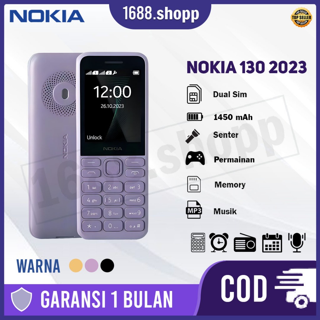 Jual HP Nokia 130/2023 Dual Sim Original 99% Baru | Shopee Indonesia