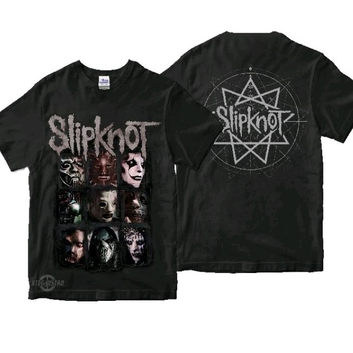 Jual Kaos band SLIPKNOT - FACES CREATURES Premium tshirt metal baju ...