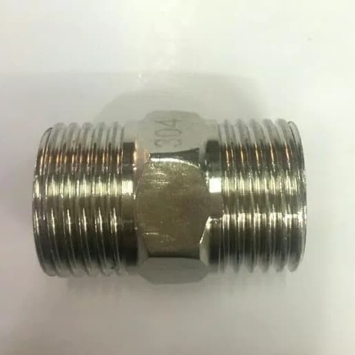 Jual Neple stainless 304 / double neple / nepel 1/2 incs / drat neple ...