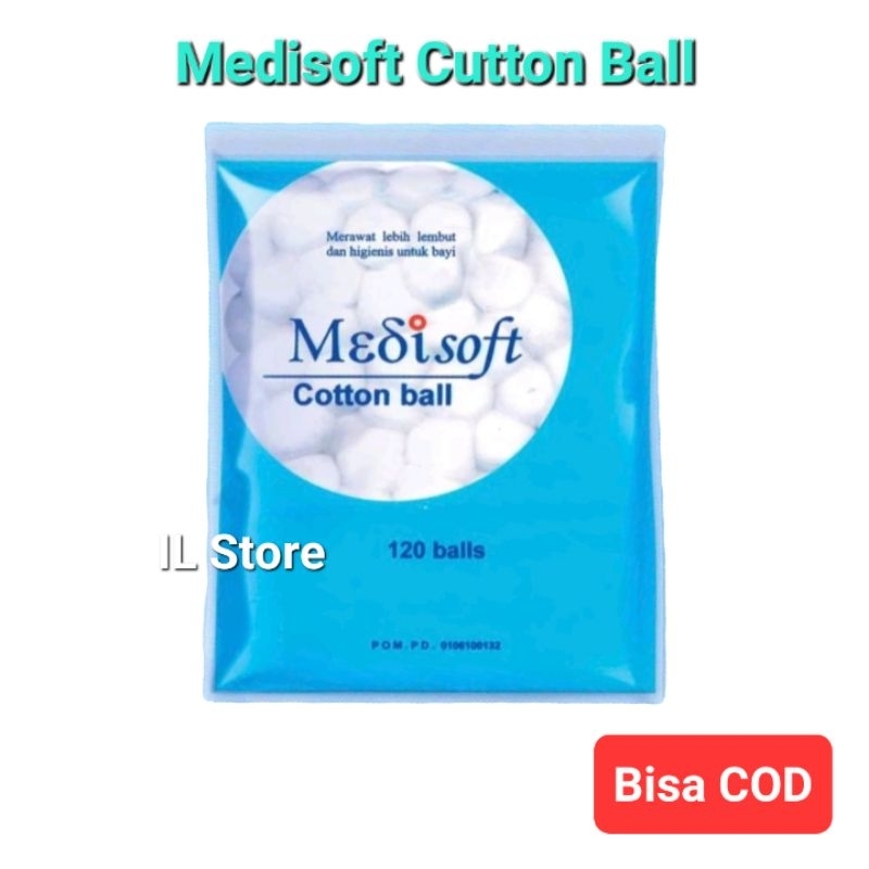 Jual Medisoft Cutton Ball 120 Balls | kapas bulat bayi | kapas bayi ...
