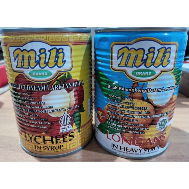Jual Mili Lychee & Longan Kaleng 565g | Shopee Indonesia