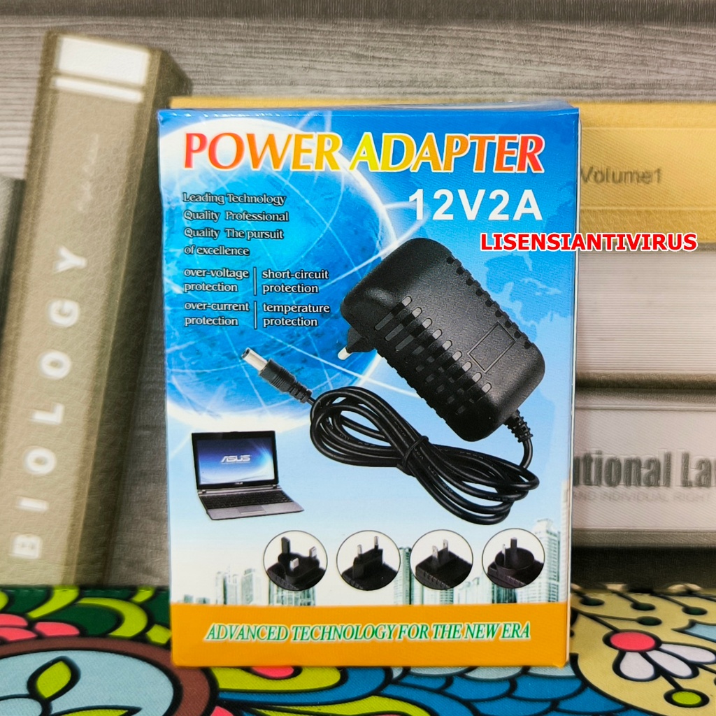 Jual Adaptor 12V 2A Adaptor 12 Volt 2 Ampere router camera speaker fan ...