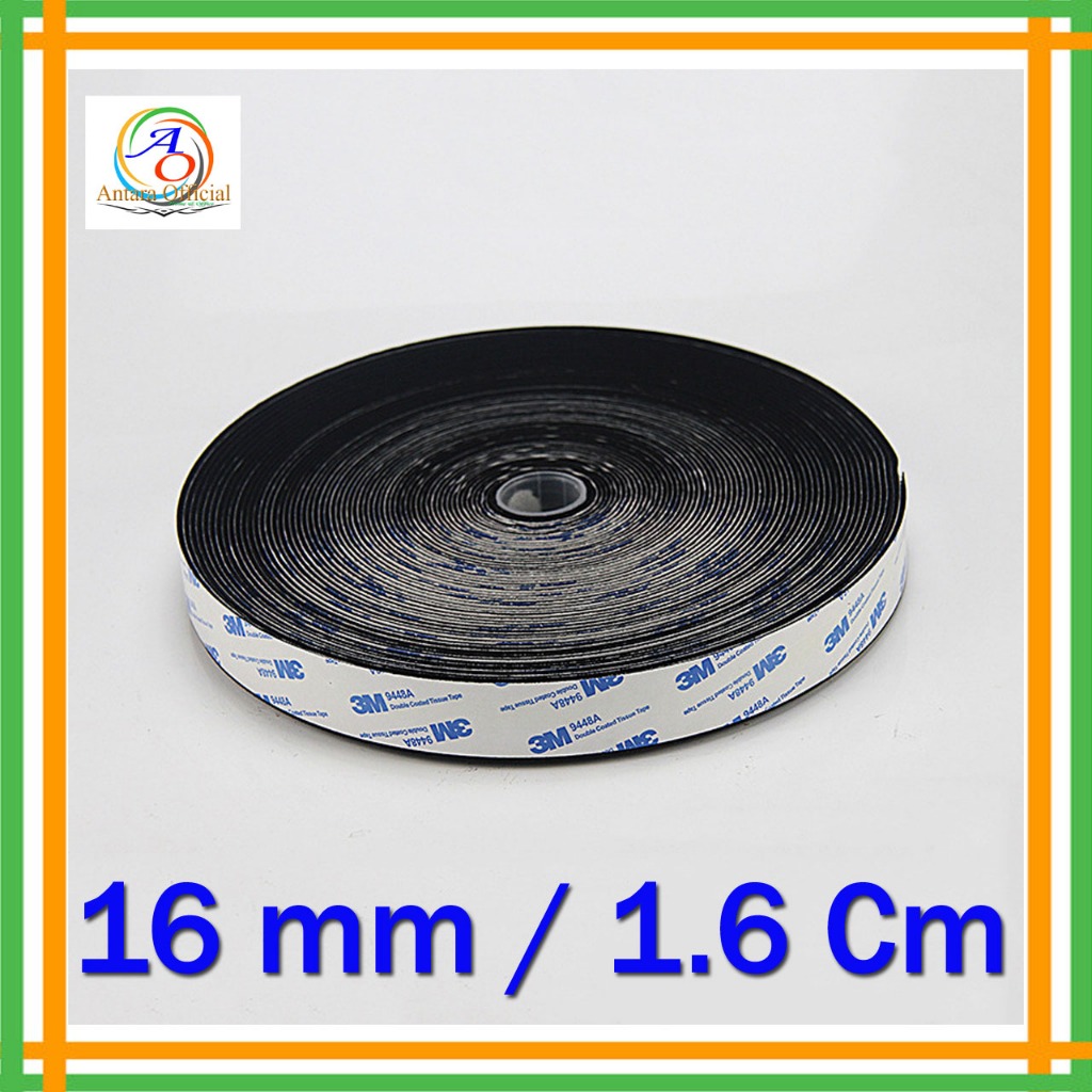 Jual Tape Brand 3M 9448A Ukuran 16mm Kasar & Halus Double Tape Nylon ...
