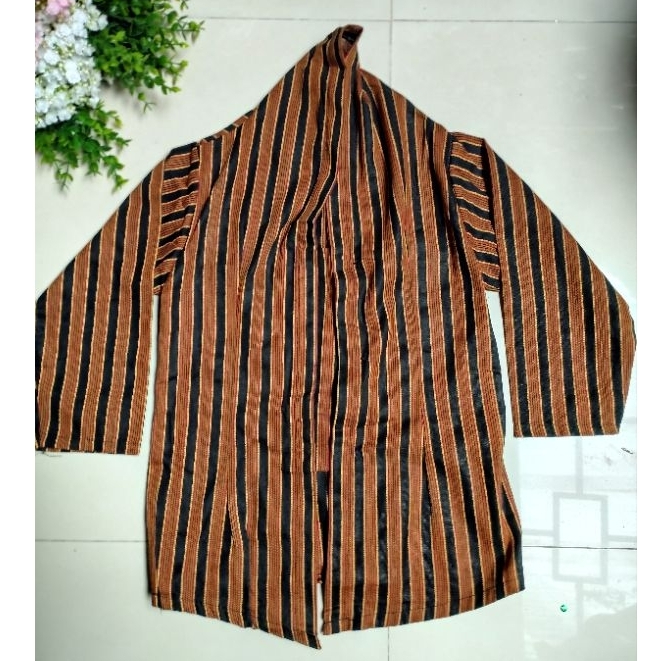 Jual Atasan Kebaya Kutubaru Lurik Tenun Anak | Shopee Indonesia