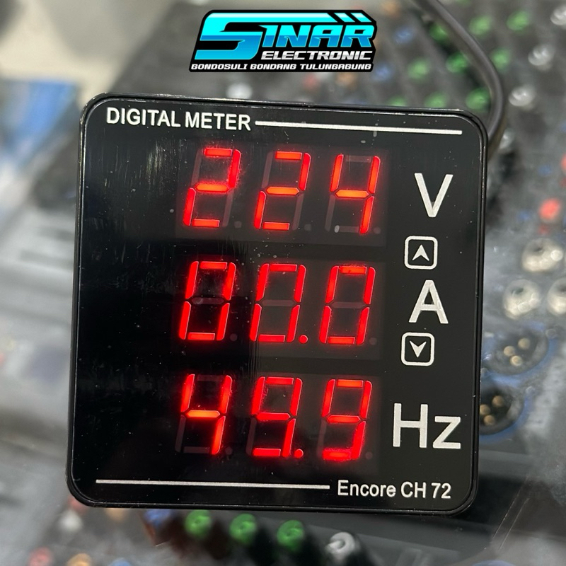 Jual VOLT HZ AMPER METER DIGITAL 72X72 72 | Shopee Indonesia
