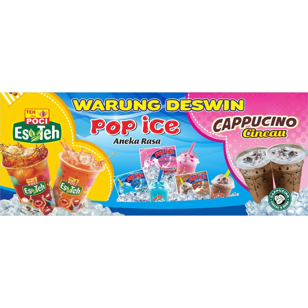 Jual SPANDUK BANNER ANEKA MINUMAN SEGAR ES | Shopee Indonesia