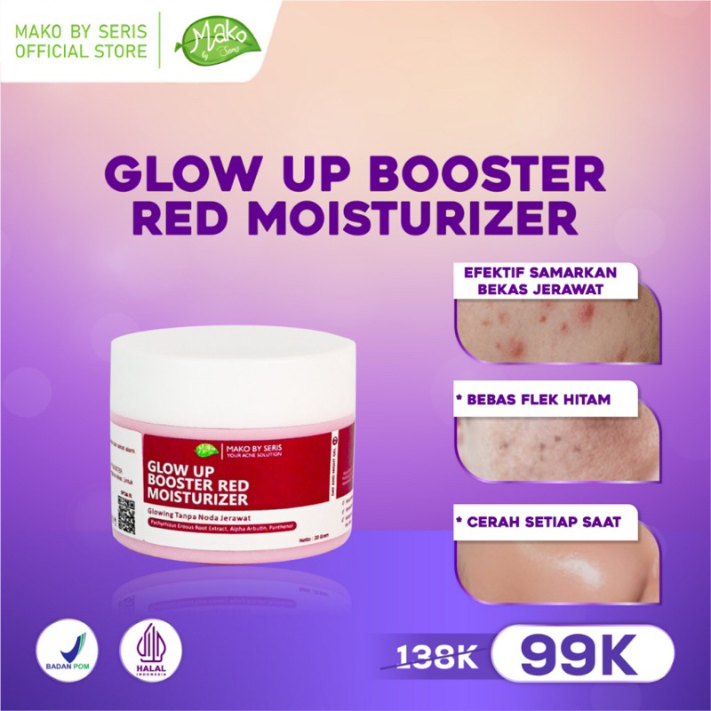 Jual [ready stock] Mako by Seris - Glow Up Booster Red Moisturizer Day ...