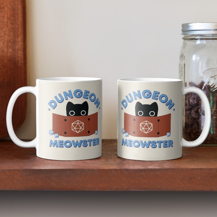 Jual Mug Gelas | Hampers | Hadiah | Dungeon Meowster Screen | Shopee ...