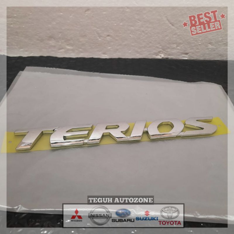 Jual EMBLEM LOGO TULISAN TERIOS ORIGINAL HARGA SATUAN | Shopee Indonesia