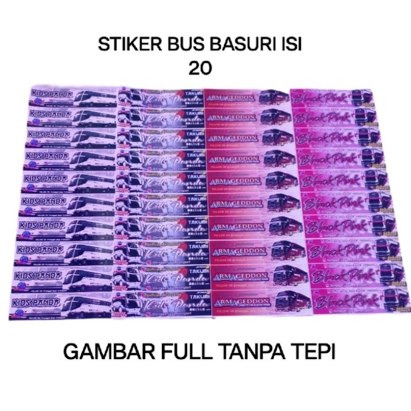 Jual stiker bus basuri / tempelan sticker buss | Shopee Indonesia