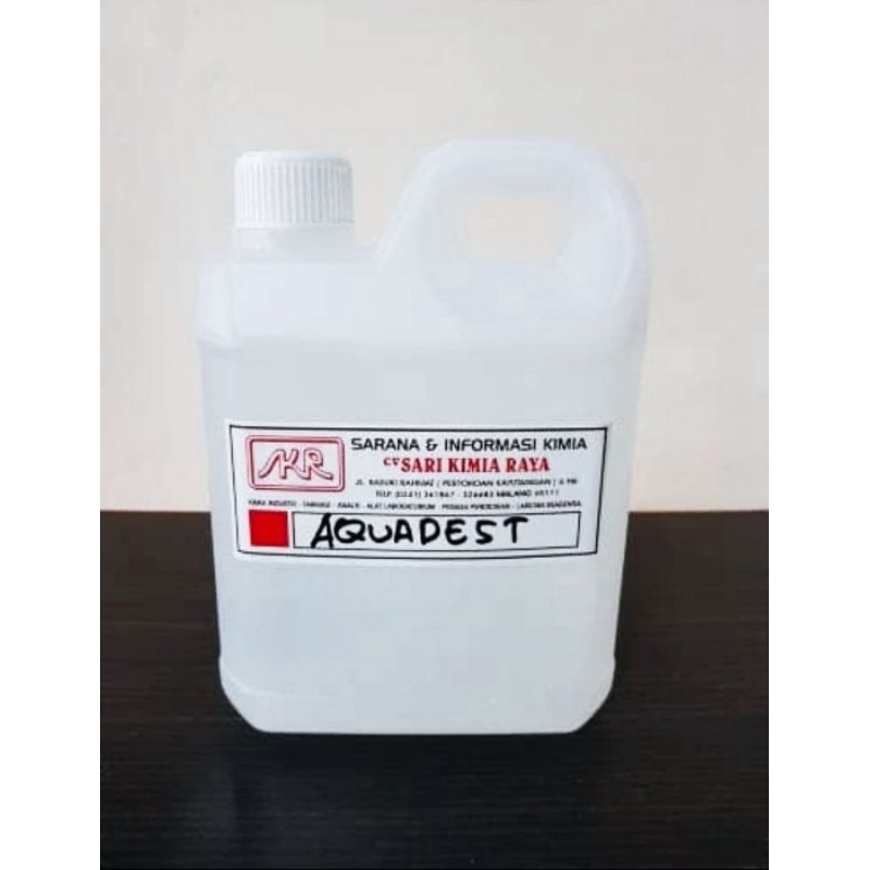 Jual Aquades / Akuades / Aquadest / Air murni (H2O) | 1 Liter | Shopee ...