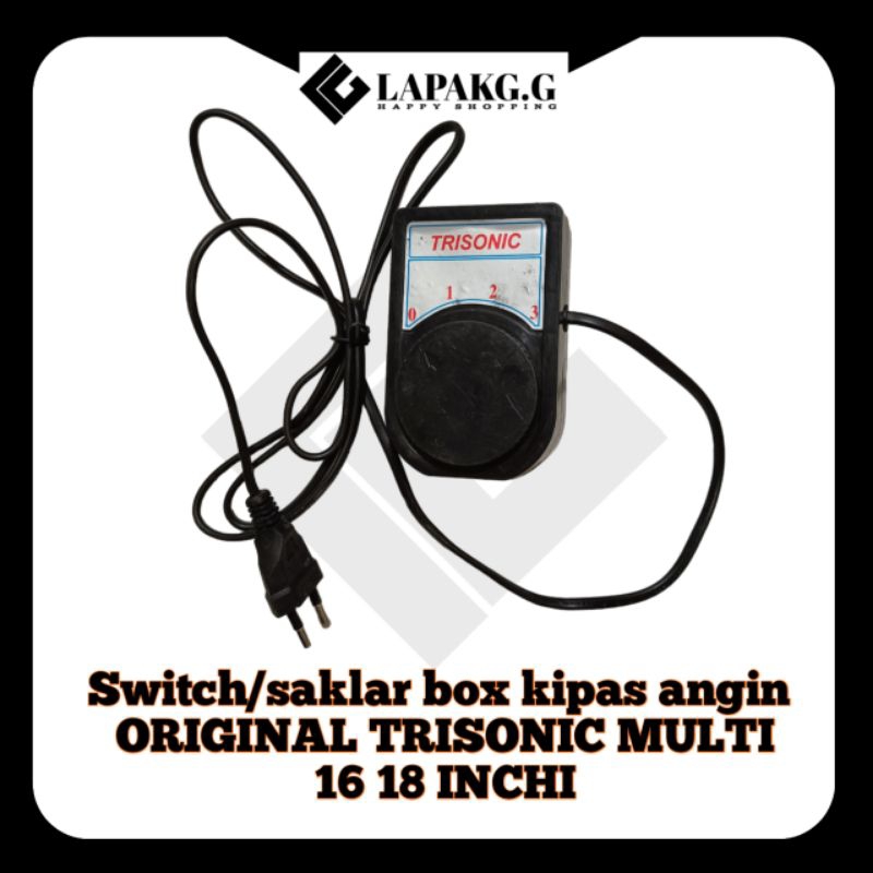 Jual Switch/saklar box kipas angin TRISONIC 18inchi 3speed multi ...