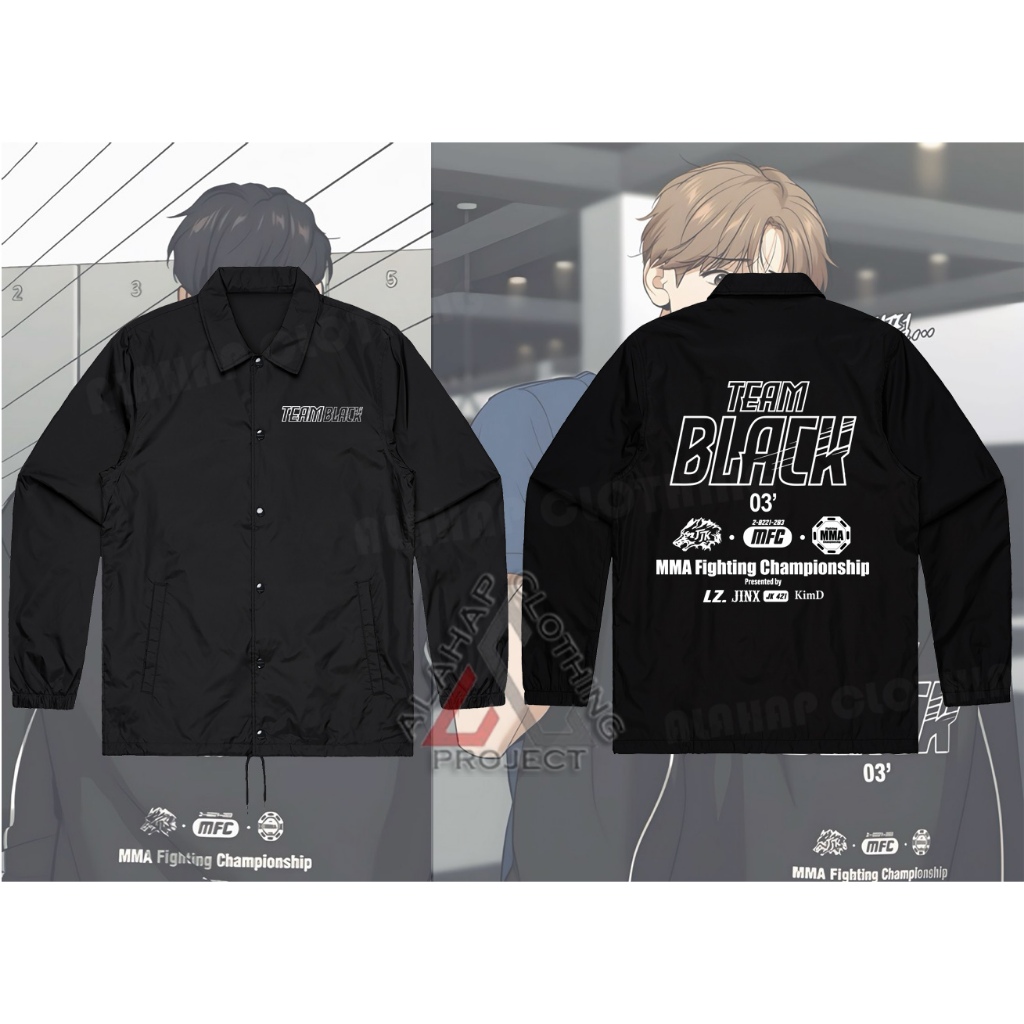 Jual [ BISA COD ] Jaket Coach TEAM BLACK Manhwa Jinx | Outfit Joo ...