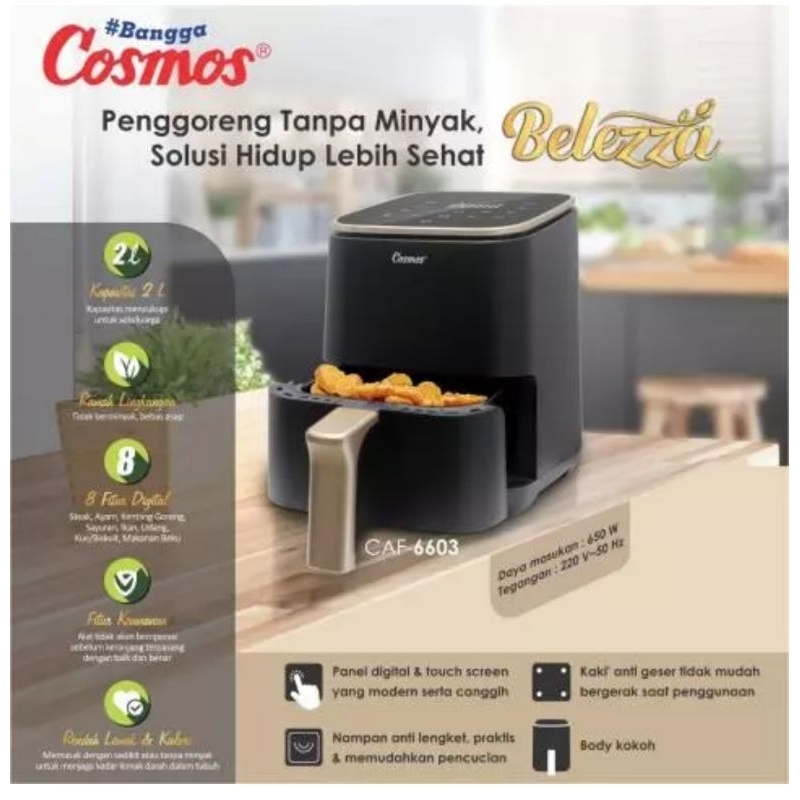 Jual Cosmos CAF-6603 New Air Fryer | Shopee Indonesia