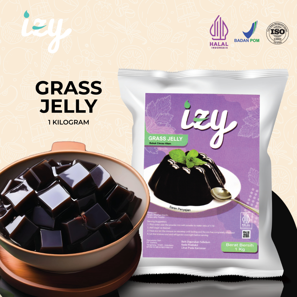 Jual Izy Premix Powder Grass Jelly - Bubuk Premix Cincau Hitam 1 Kg ...