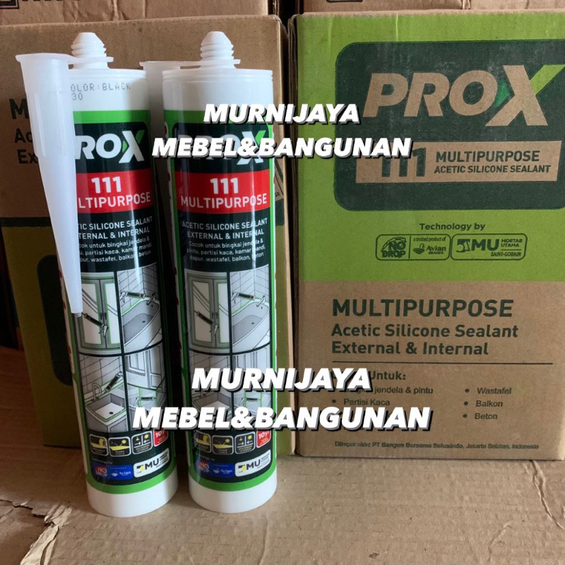 Jual PRO-X 300ML LEM LEM KACA/SEALANT SILICON LEM TABUNG TAMBAL BOCOR ...