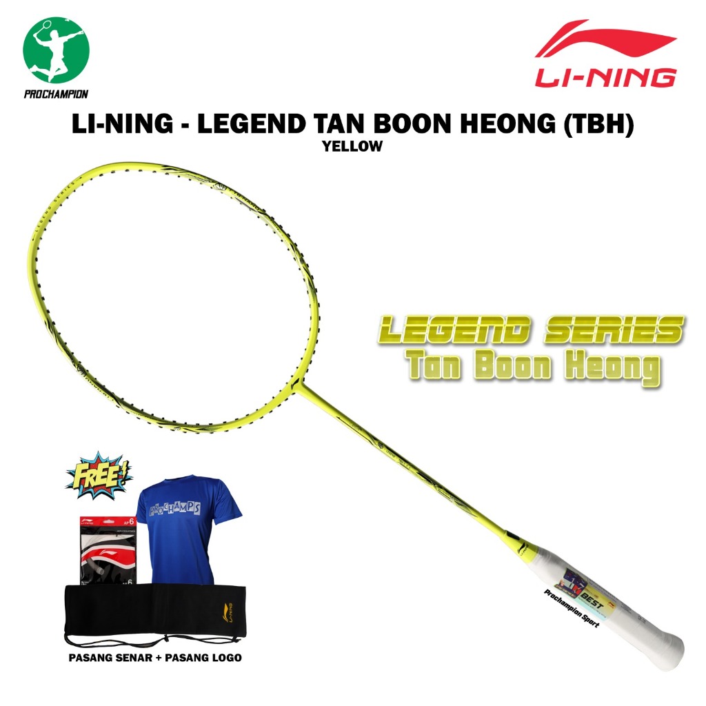 Jual Raket Badminton Lining Legend Series Tan Boon Heong TBH Yellow ...