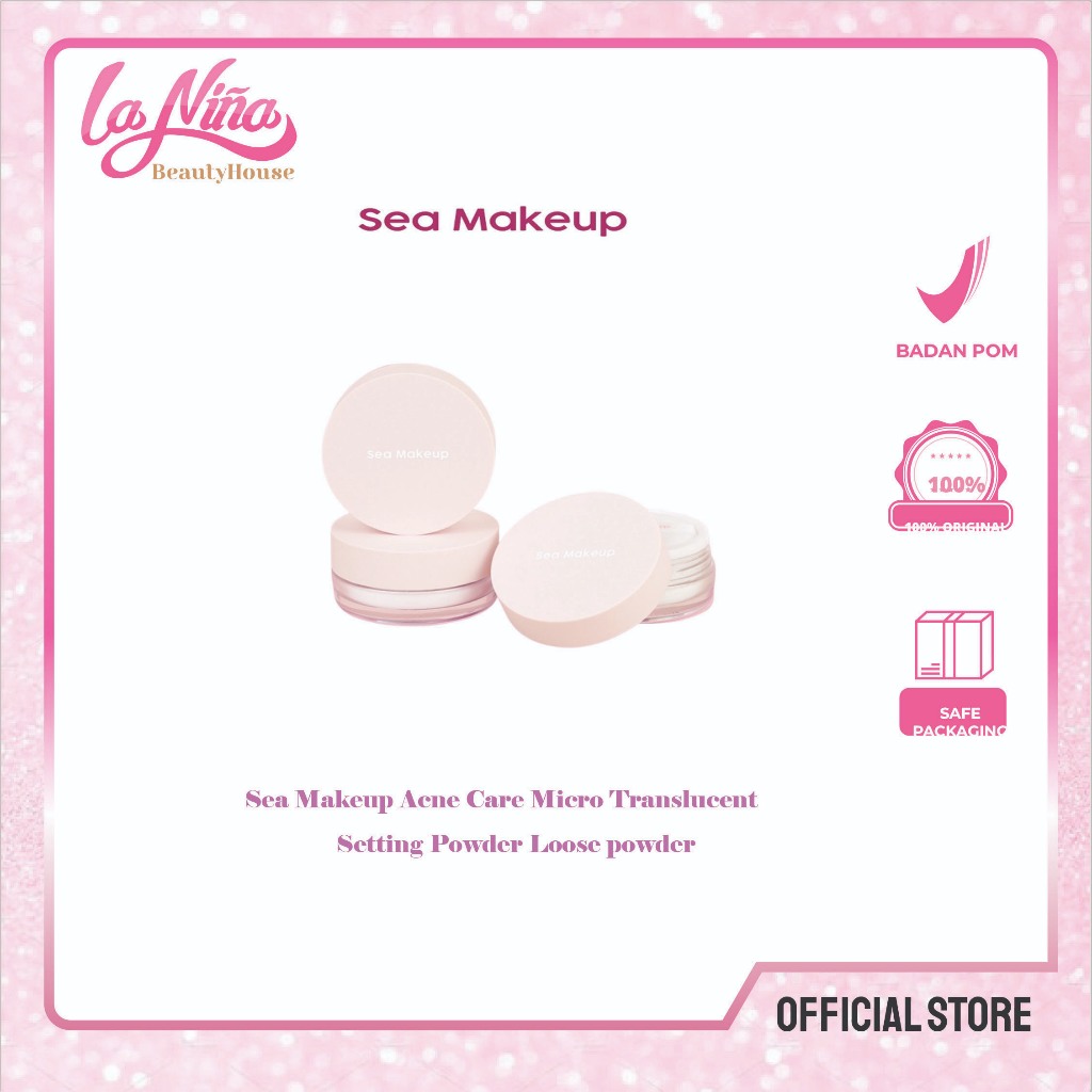Jual Sea Makeup Acne Care Micro Translucent Setting Powder Loose Powder ...