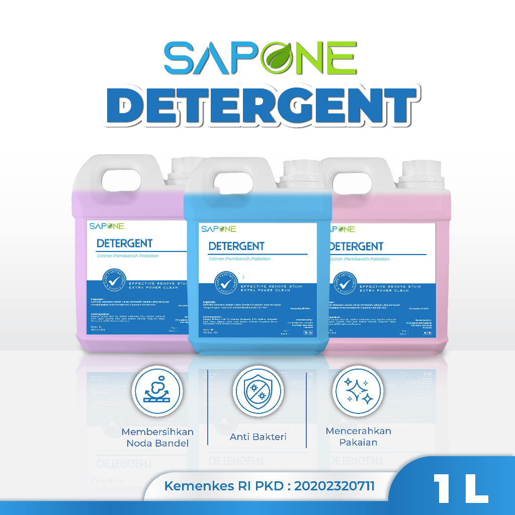 Jual DETERJEN CAIR / DETERGENT LIQUID / SABUN PEMBERSIH PAKAIAN 1 LITER ...