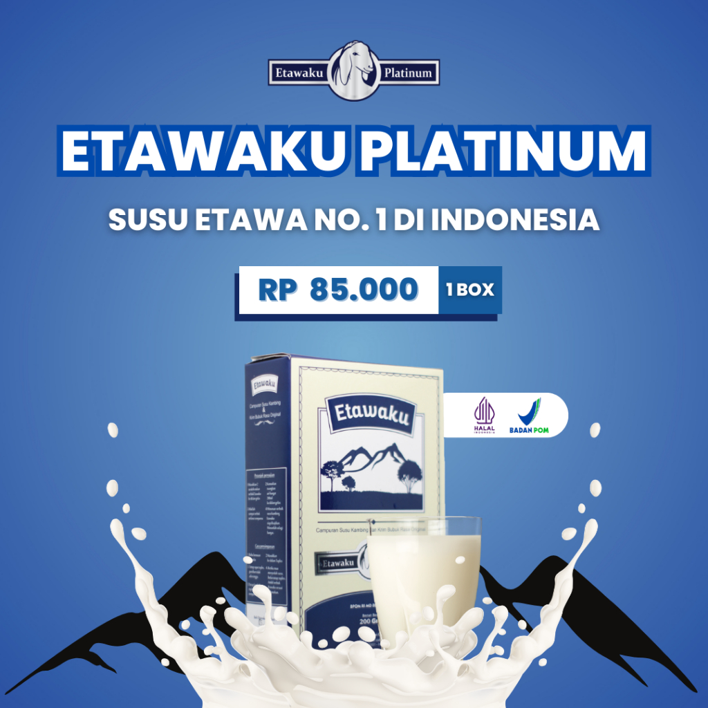 Jual Etawaku Platinum Susu Etawa Original No.1 di Indonesia Paket 1 Box ...