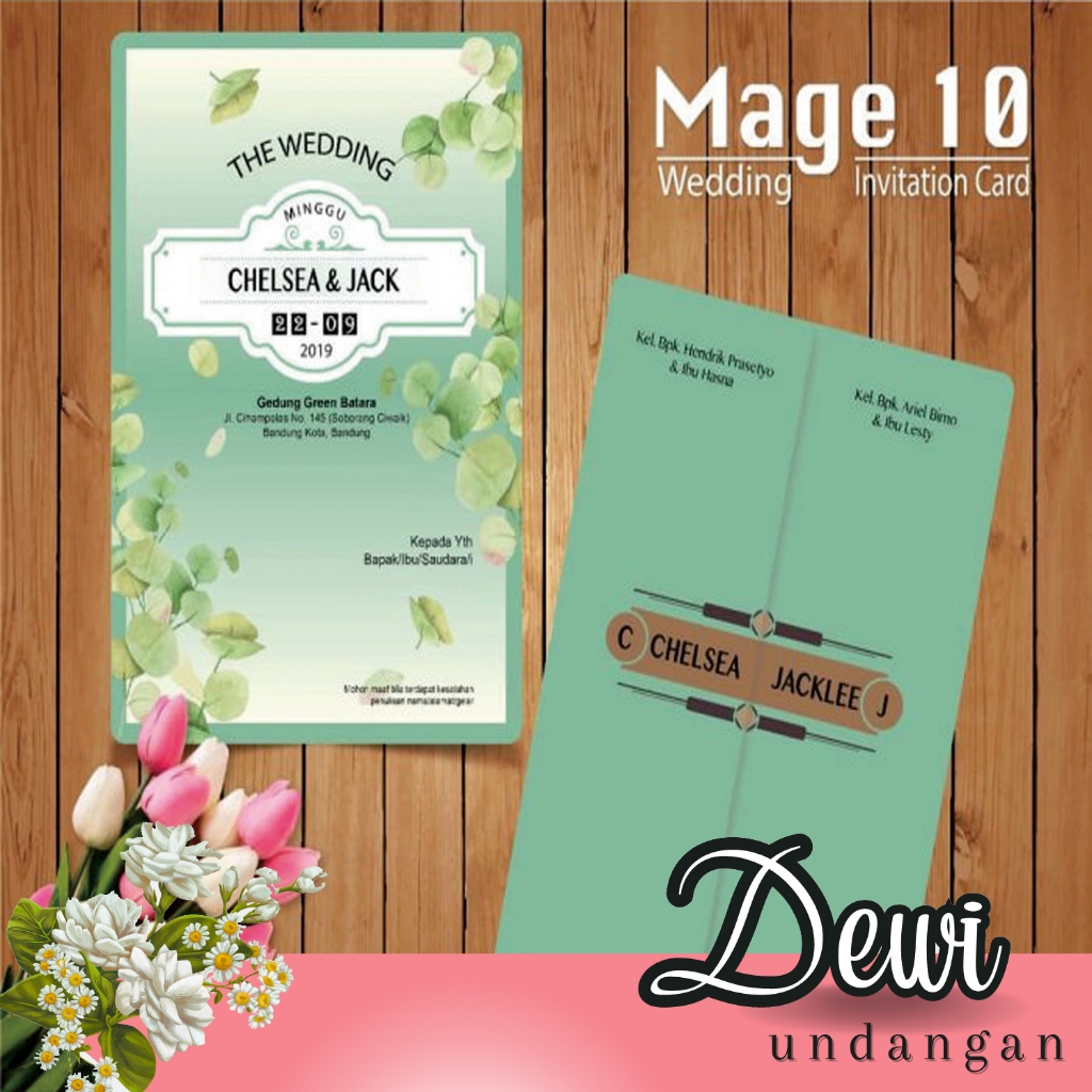 Jual Blangko Undangan Nikah atau Kertas Undangan Pernikahan Mage 10 ...