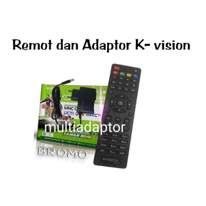 Jual remote dan adaptor receiver k-vision Bromo c2000,c band adaptor ...