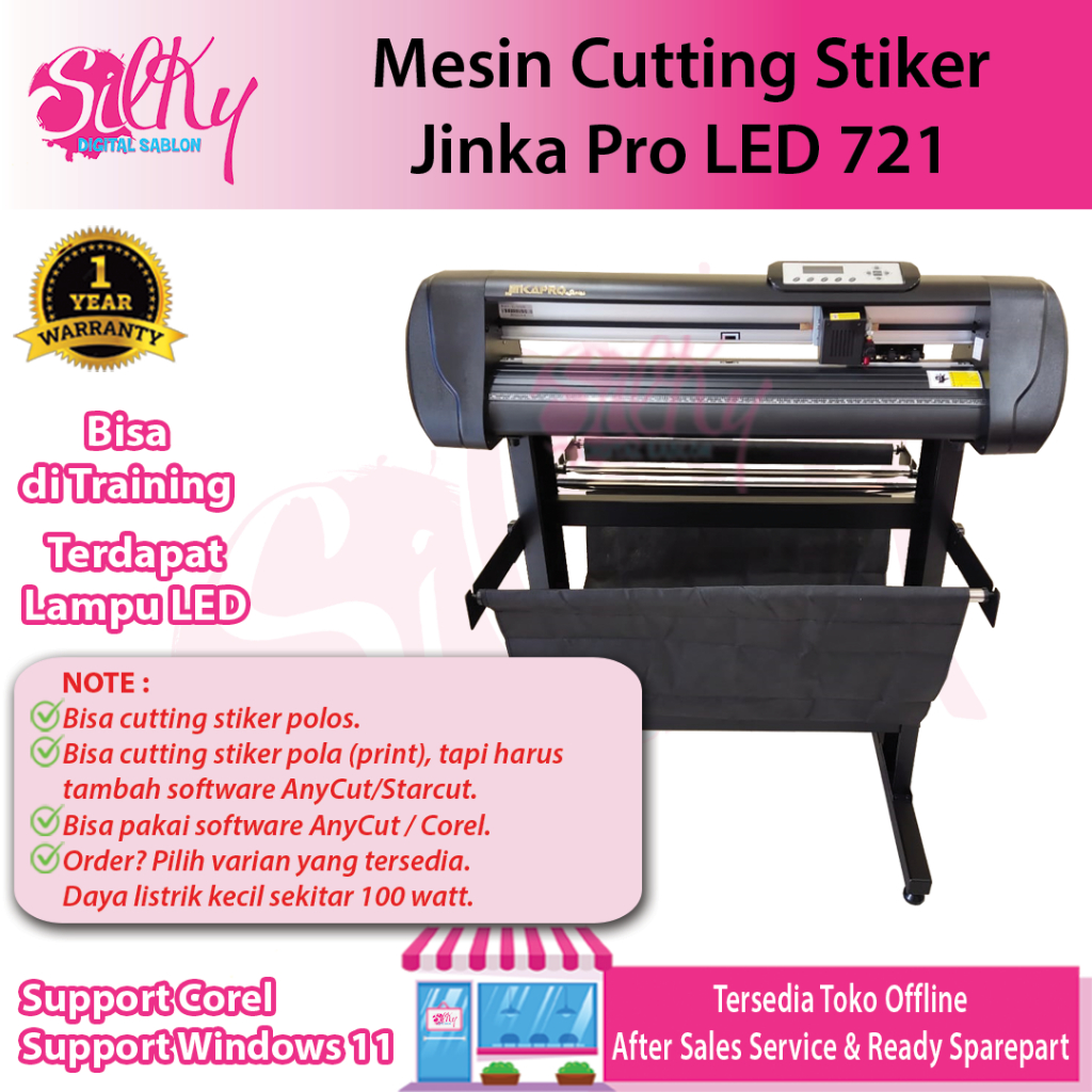 Jual MESIN CUTTING JINKA PRO LED 721 CORELDRAW | Shopee Indonesia