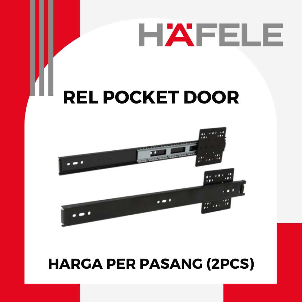 Jual READY STOK Rel Pocket Door Salib Rel Pintu Lemari TV Ball Bearing ...
